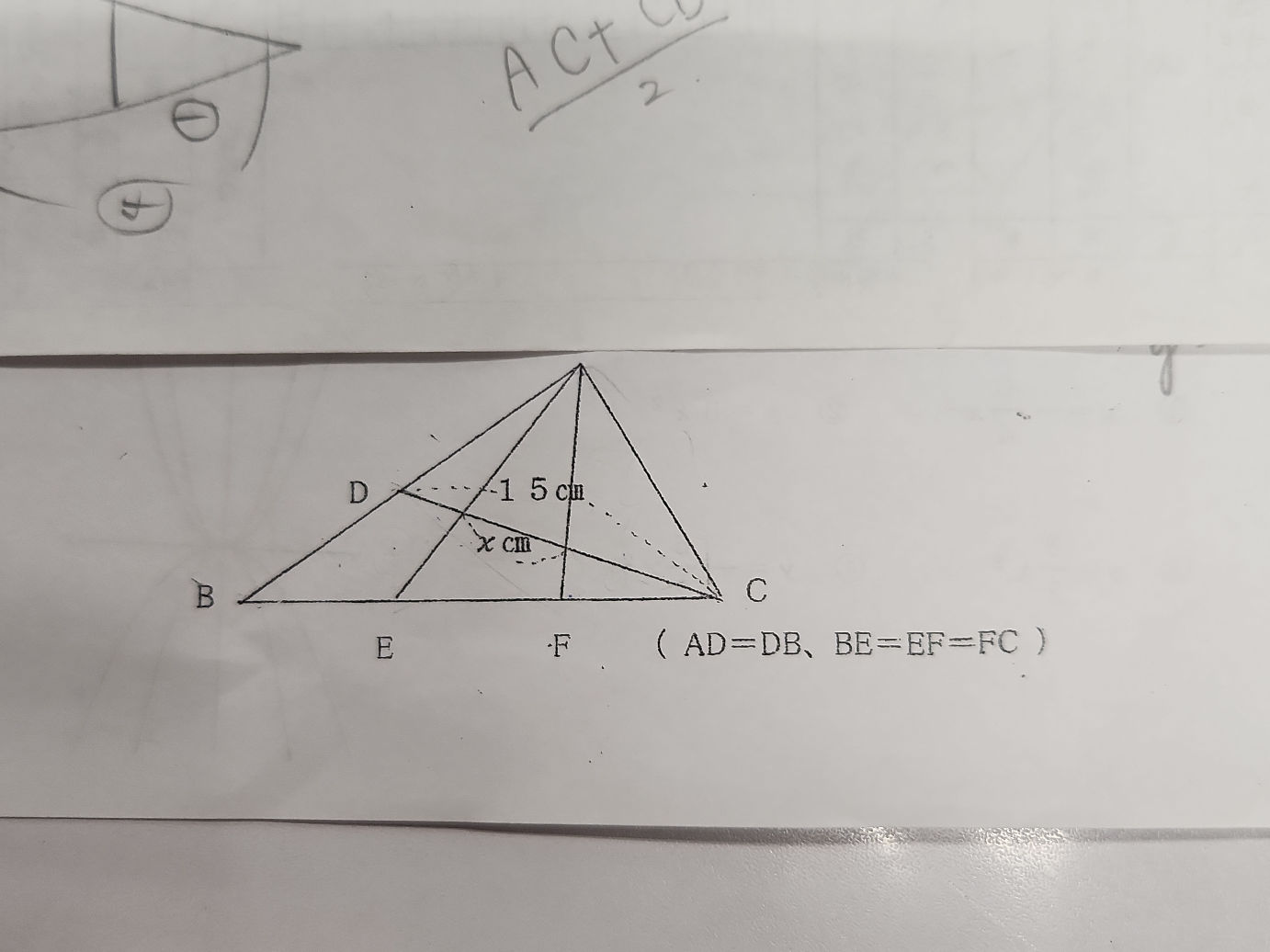 Given the triangle diagram with points B, D, | StudyX