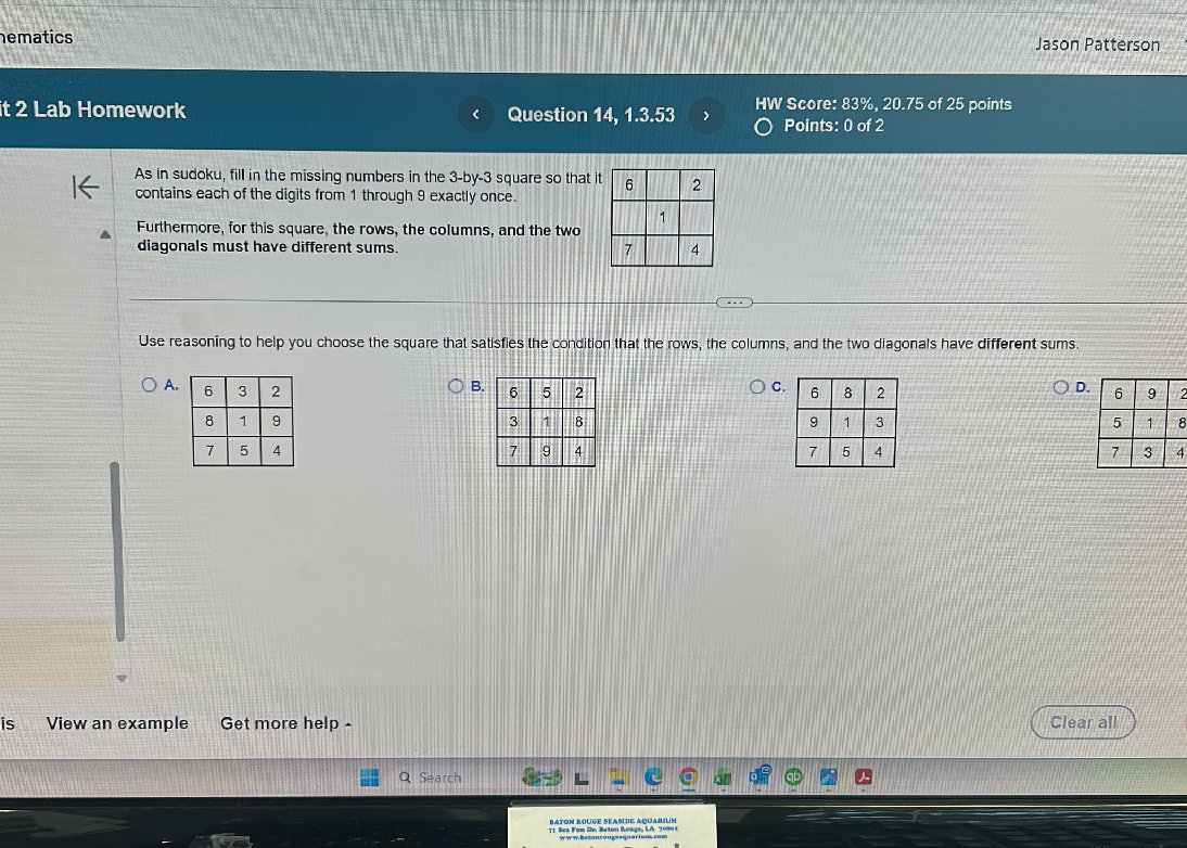As in sudoku, fill in the missing numbers in | StudyX