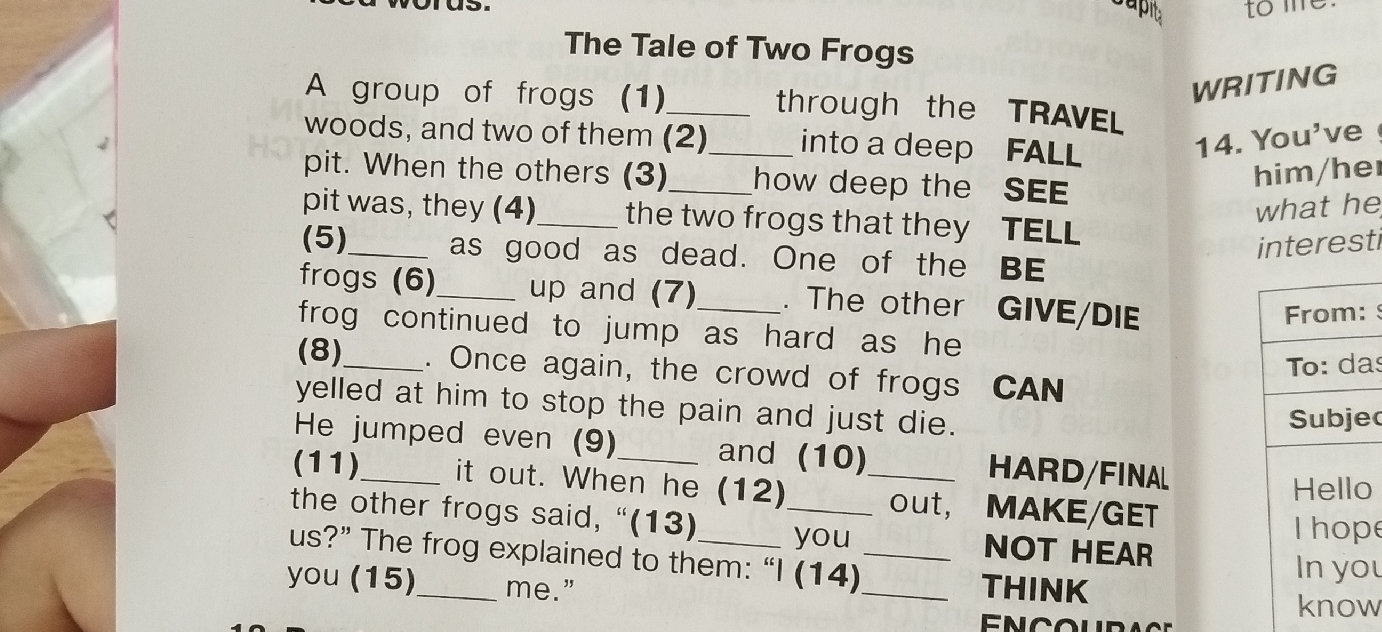 The Tale of Two Frogs A group of frogs (1) | StudyX