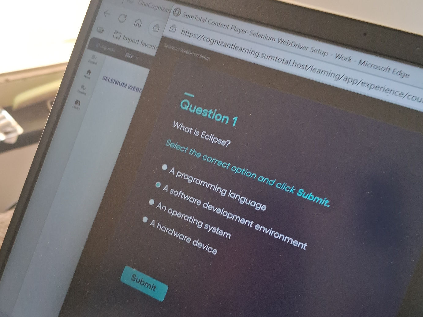 What is Eclipse? Select the correct option | StudyX