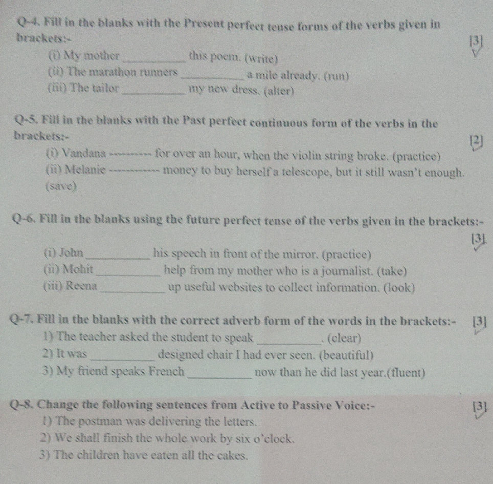 Q-6. Fill in the blanks using the future | StudyX