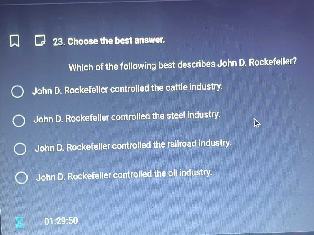 Which of the following best describes John | StudyX