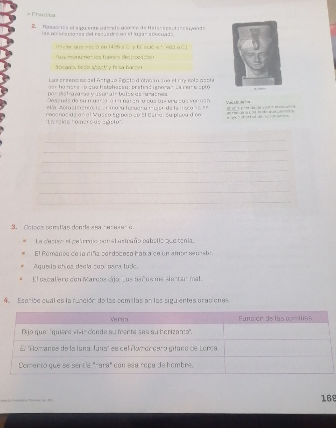 Coloca comillas donde sea necesario. - Le | StudyX