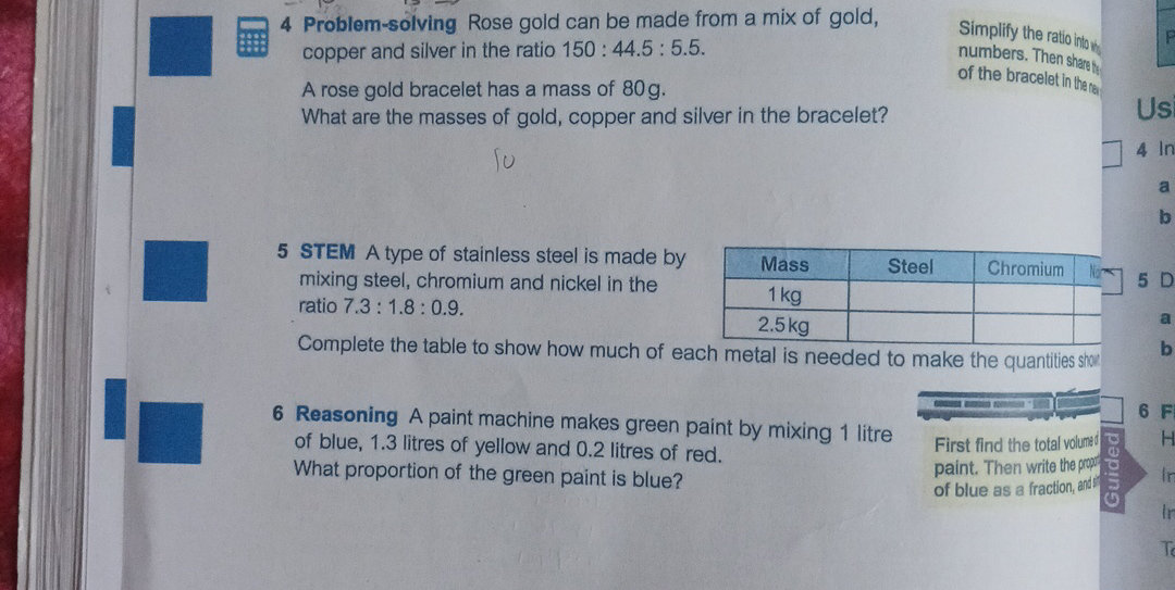 Problem-solving Rose gold can be made from a | StudyX