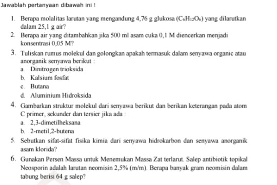 Gambarkan struktur molekul dari senyawa | StudyX