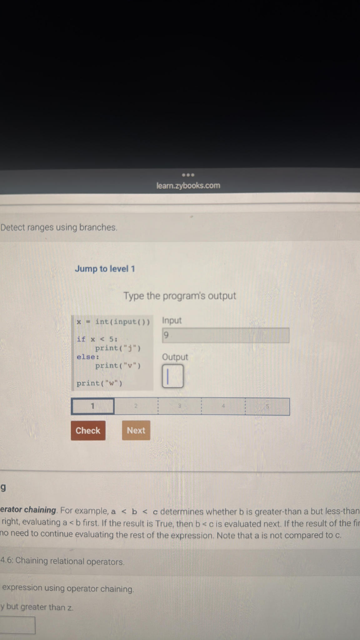 Type the program's output **Program Code:** | StudyX