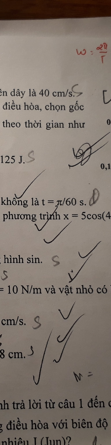 Phương trình dao động điều hòa theo thời | StudyX
