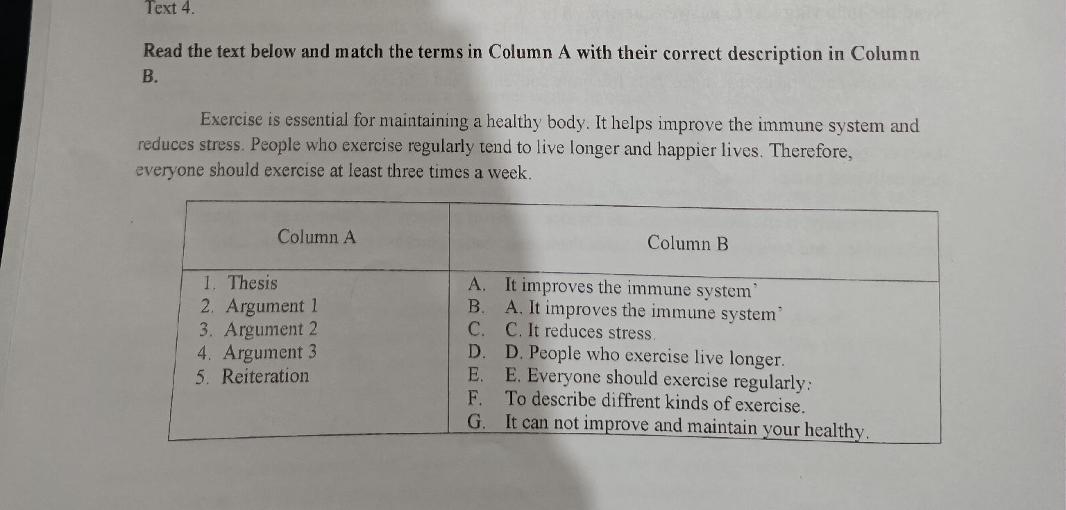 Text 4. Read the text below and match the | StudyX