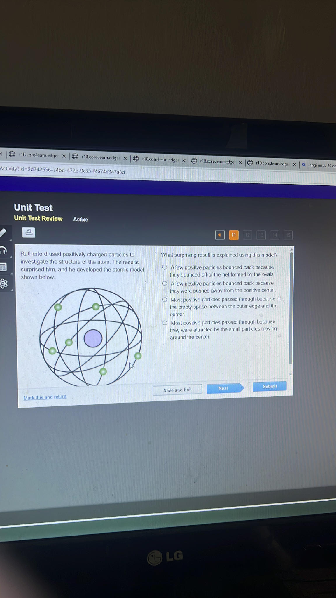 Rutherford used positively charged particles | StudyX