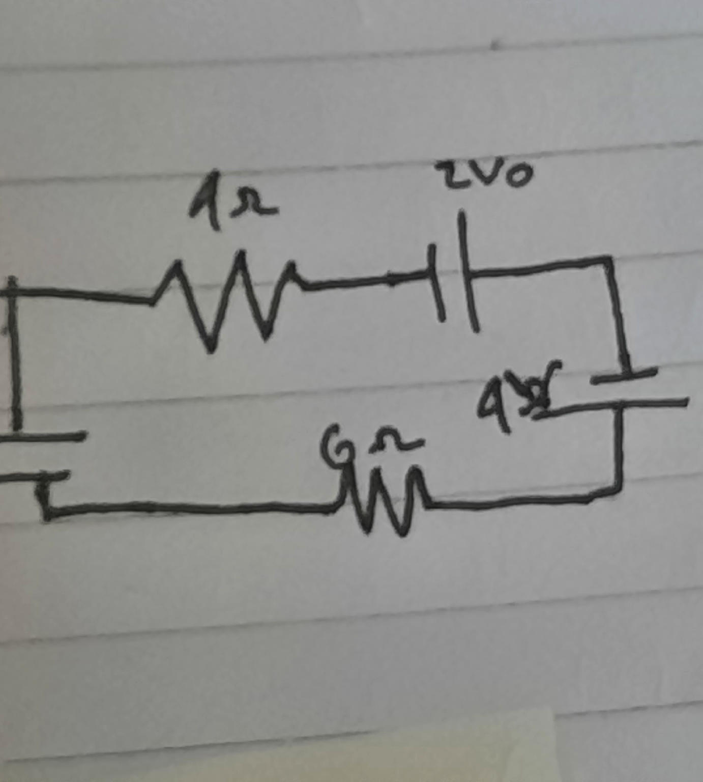 The image shows an electrical circuit | StudyX
