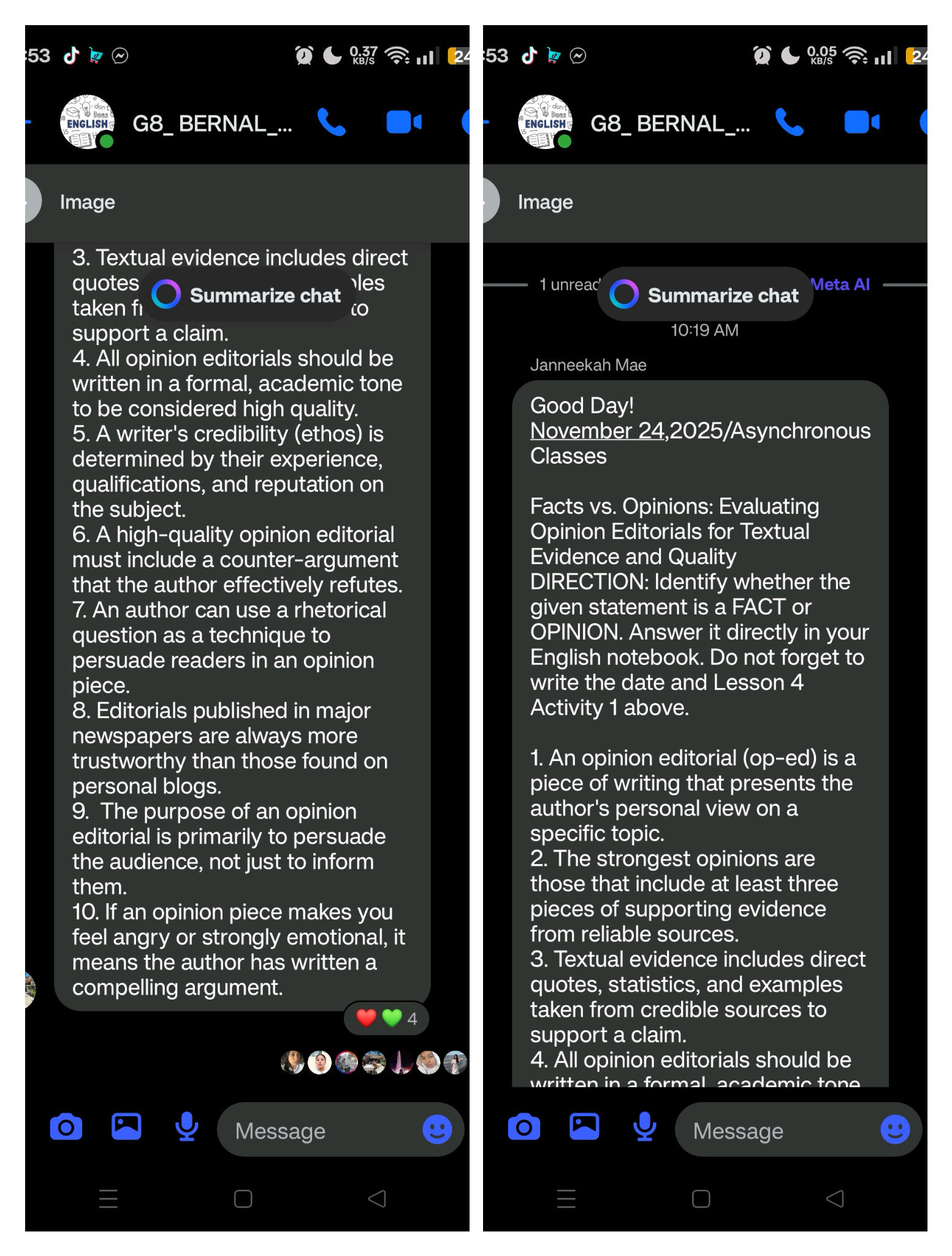 Facts vs. Opinions: Evaluating Opinion | StudyX