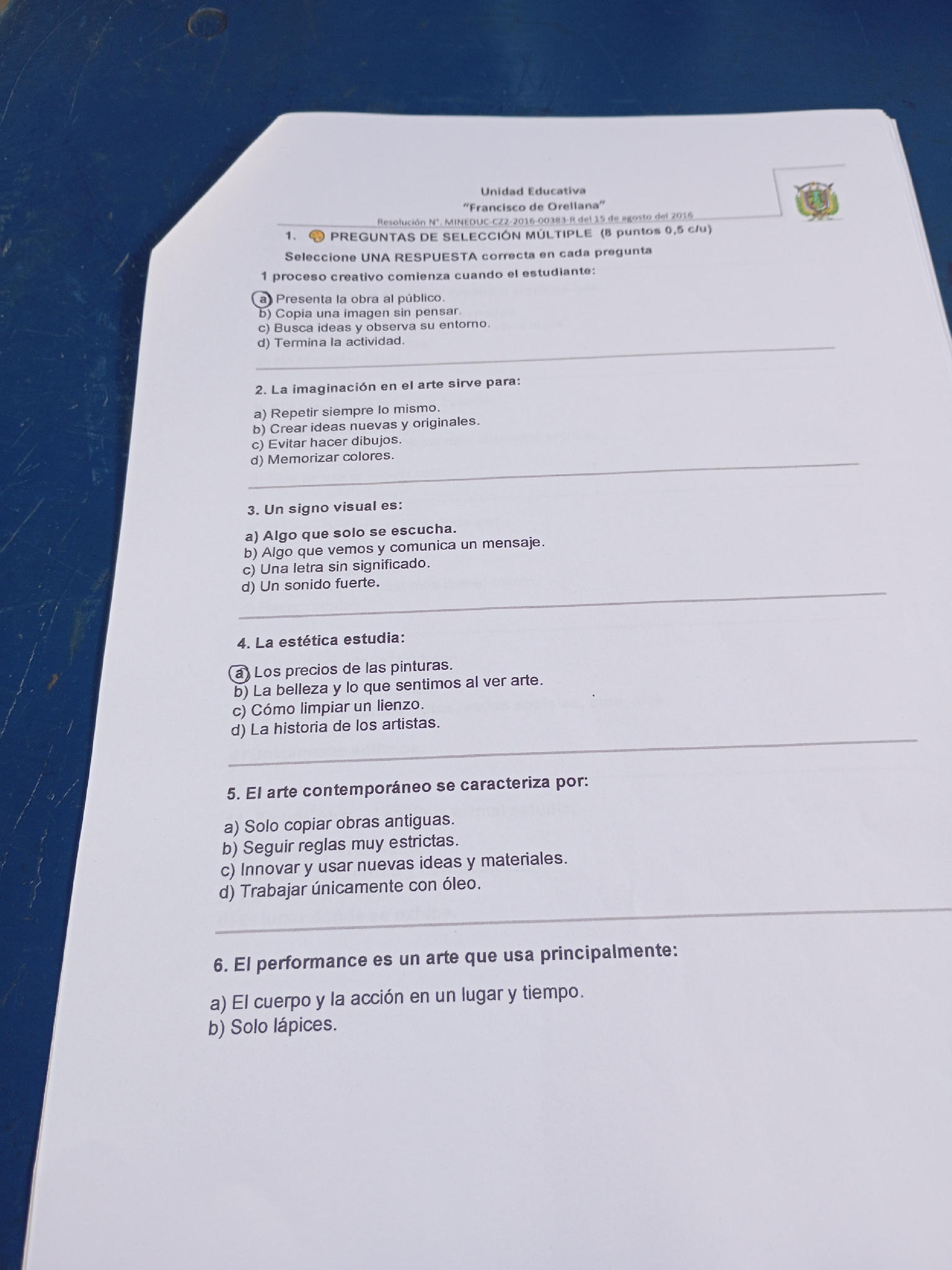 1. PREGUNTAS DE SELECCIÓN MÚLTIPLE (8 puntos | StudyX