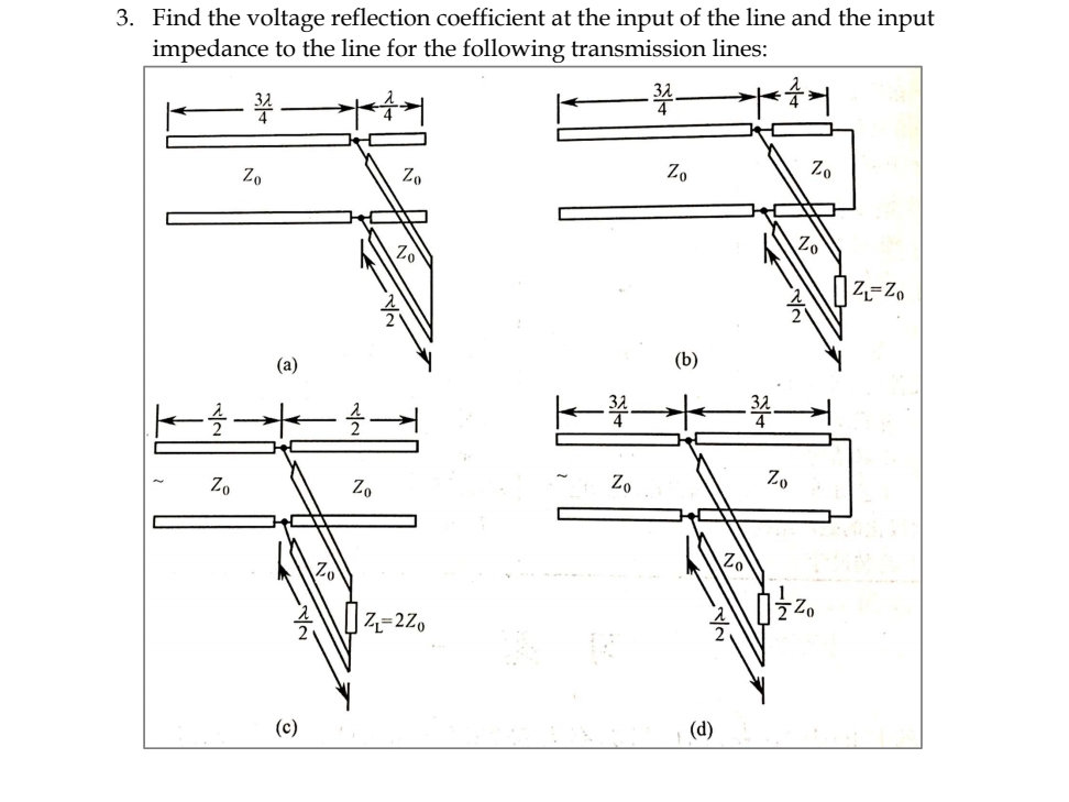 3. Find the voltage reflection coefficient | StudyX