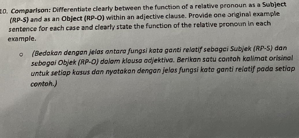 10. Comparison: Differentiate clearly | StudyX