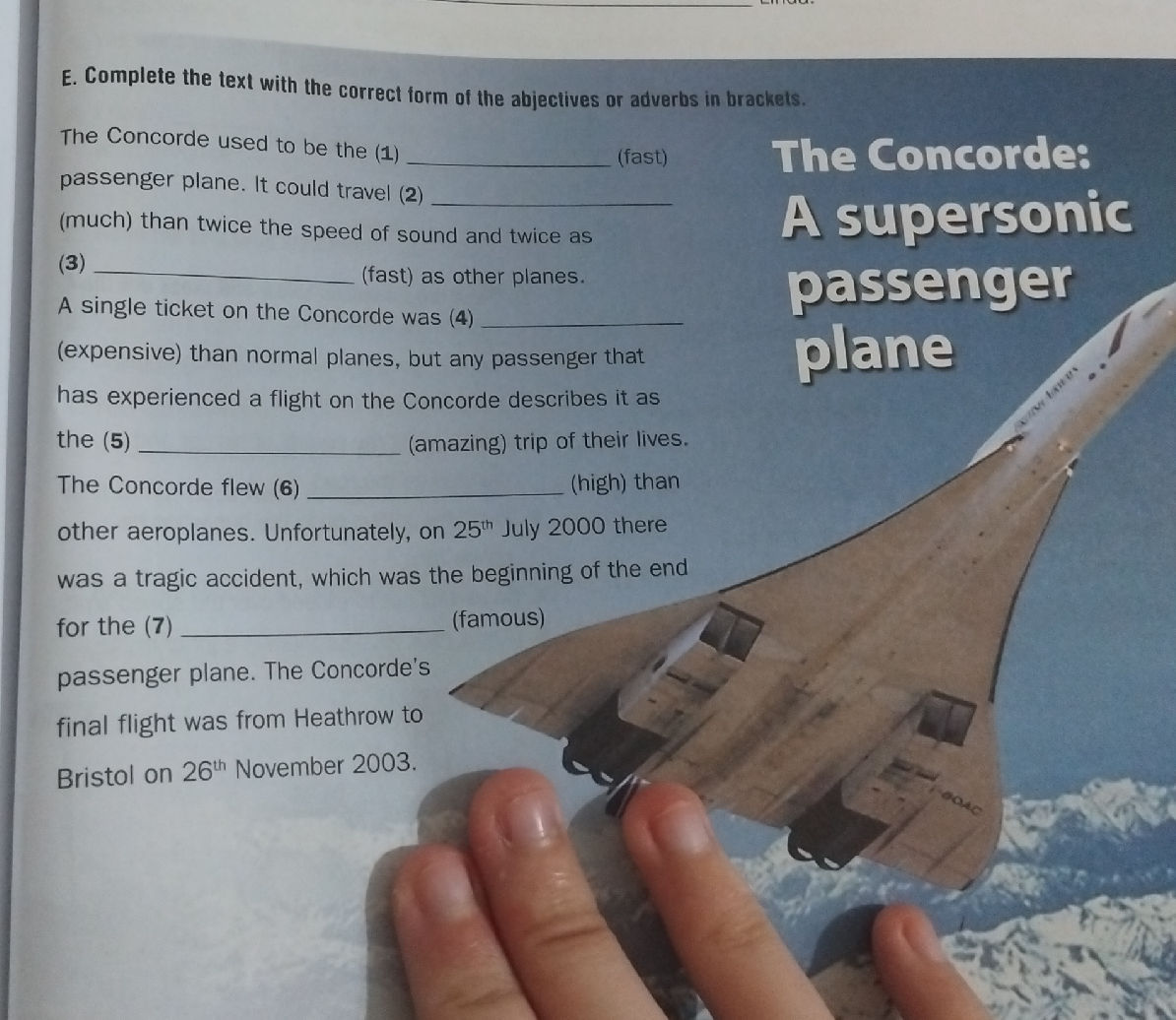 E. Complete the text with the correct form | StudyX