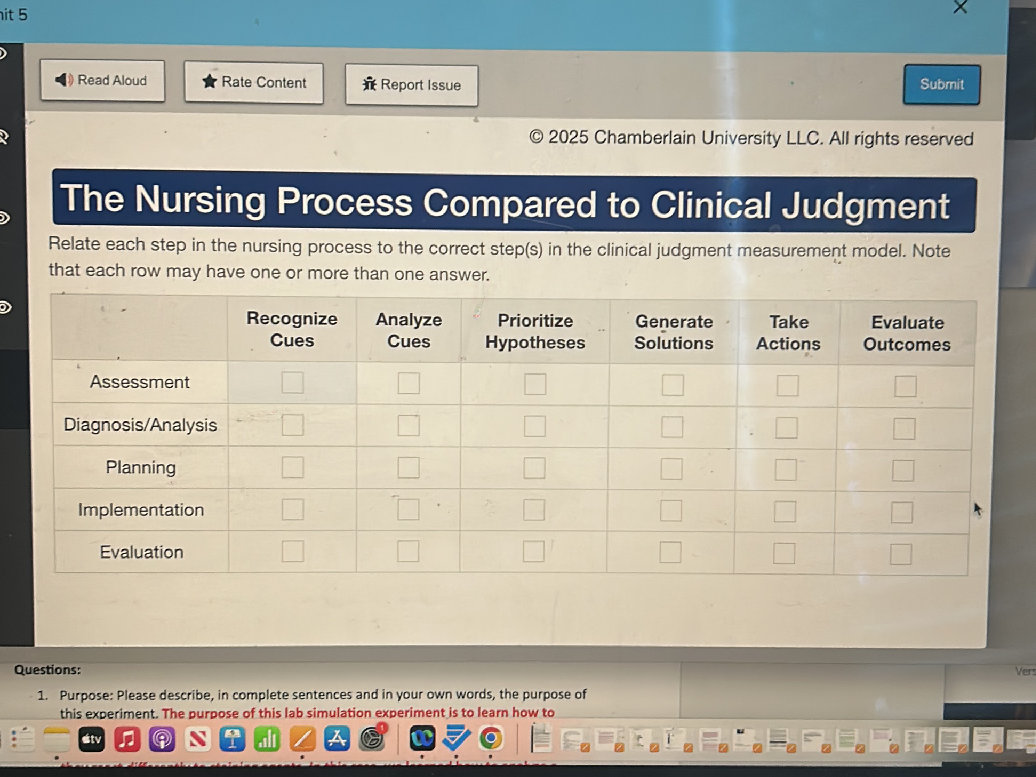 The Nursing Process Compared to Clinical | StudyX