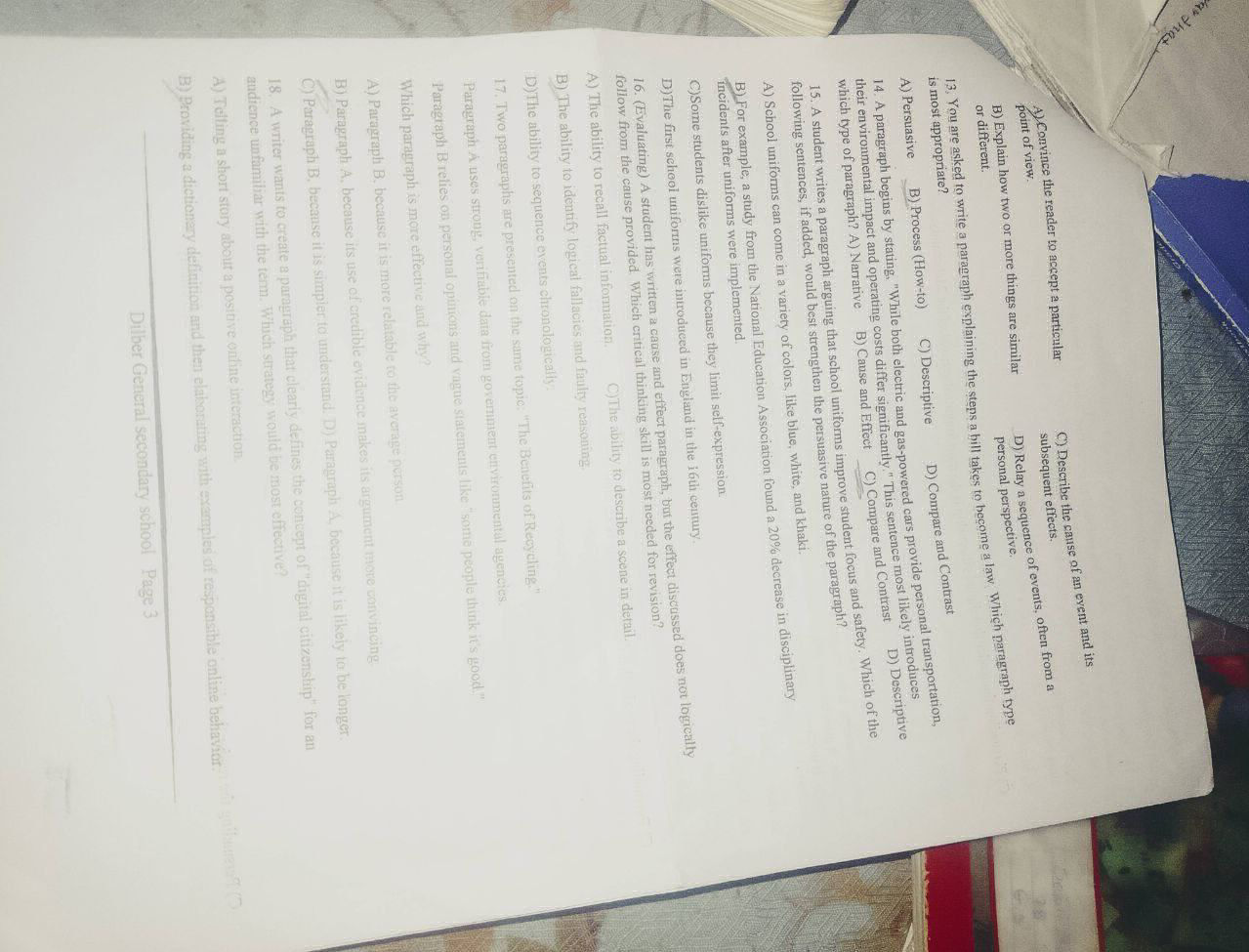 Instructions: A) Convince the reader to | StudyX