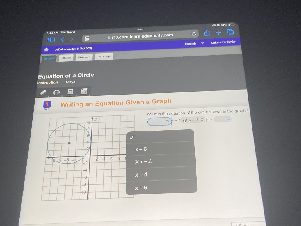 Writing an Equation Given a Graph What is | StudyX