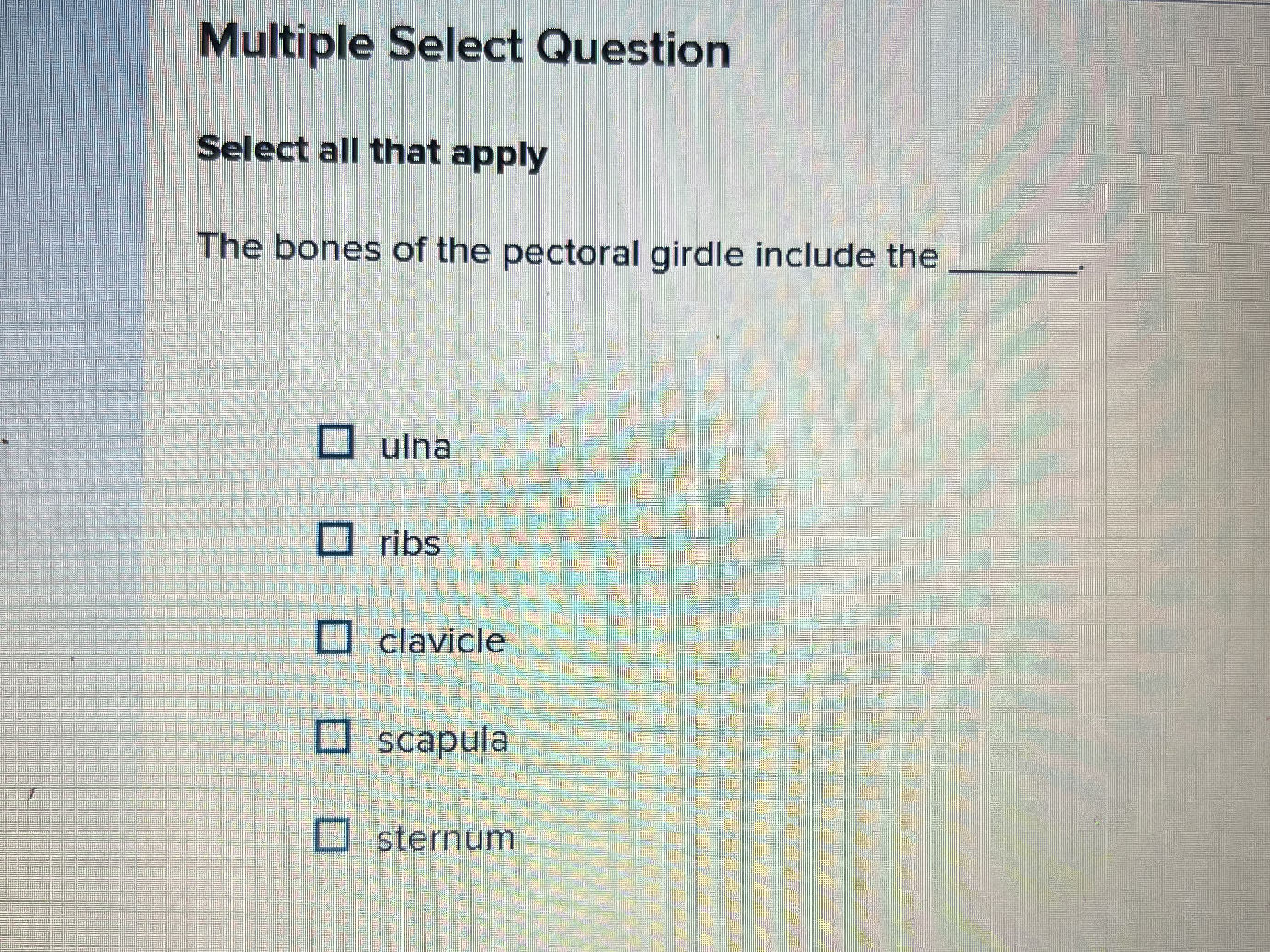 Multiple Select Question Select all that | StudyX
