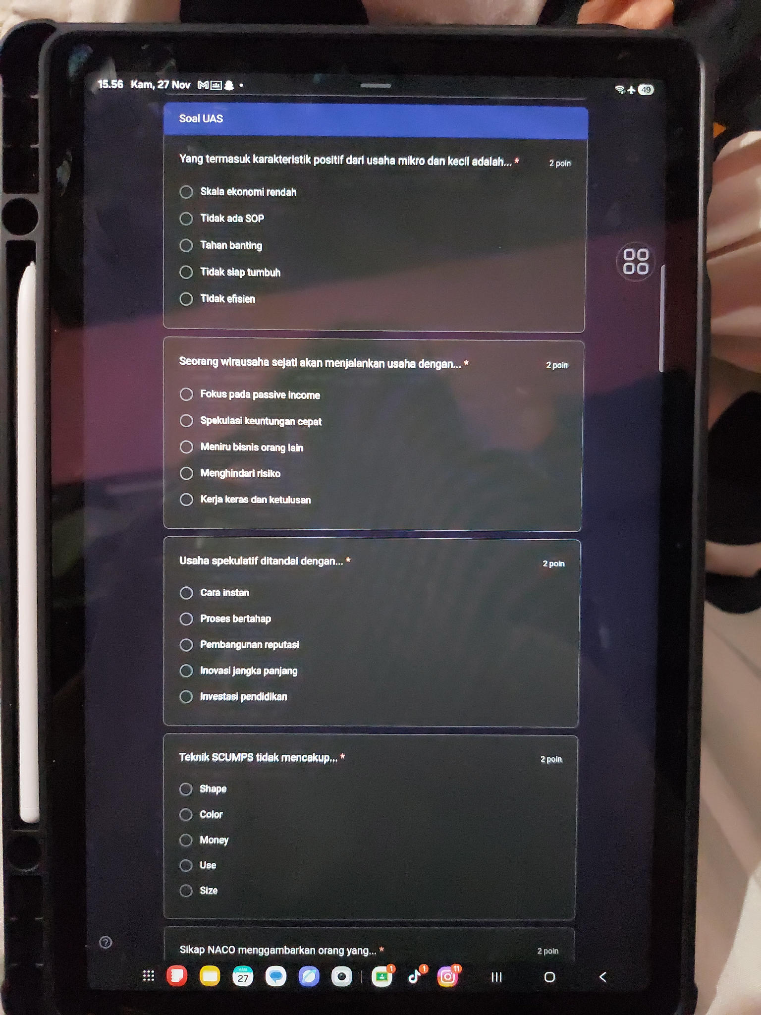 Teknik SCUMPS tidak mencakup... * Shape | StudyX
