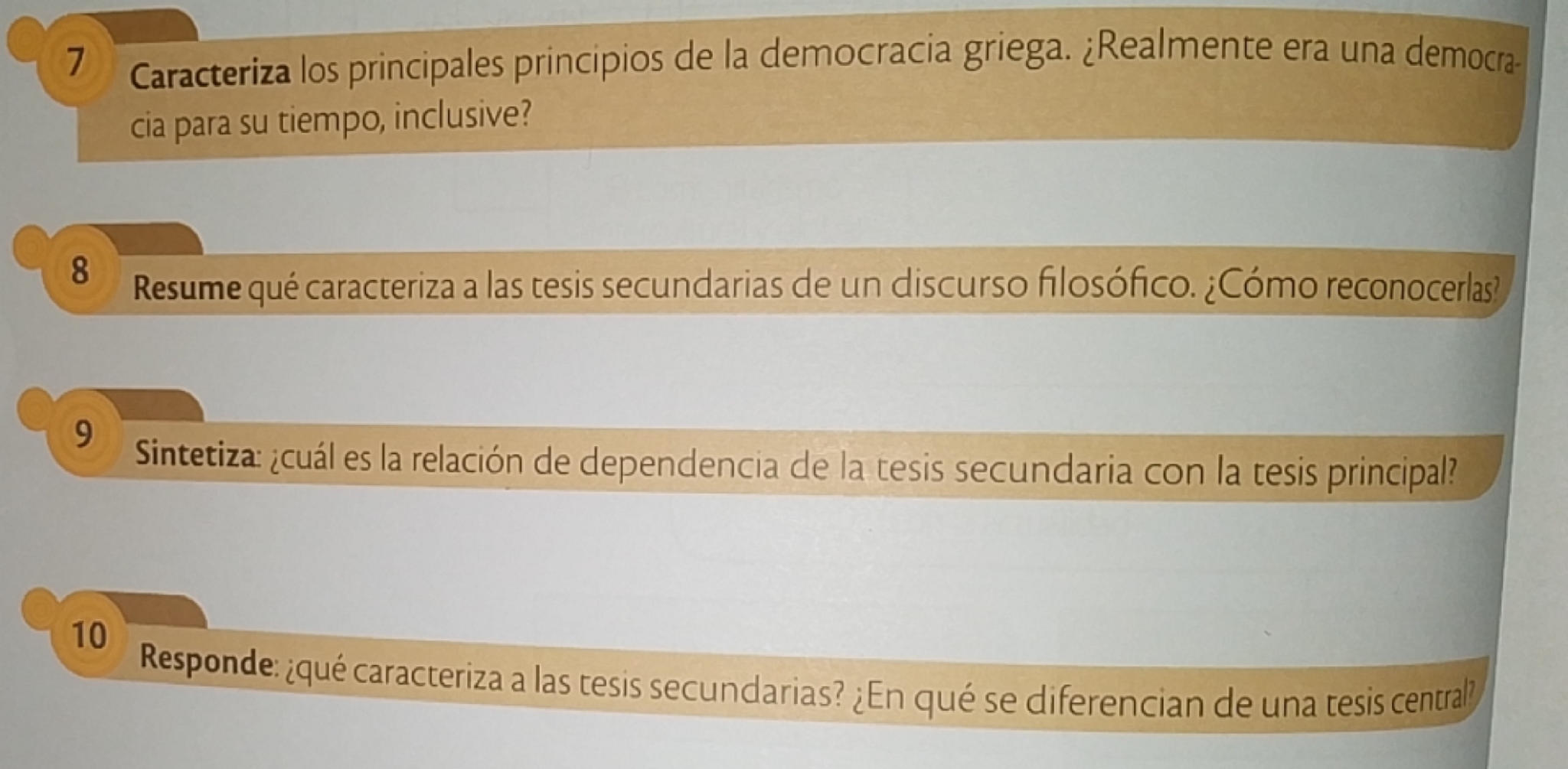 Caracteriza los principales principios de la | StudyX