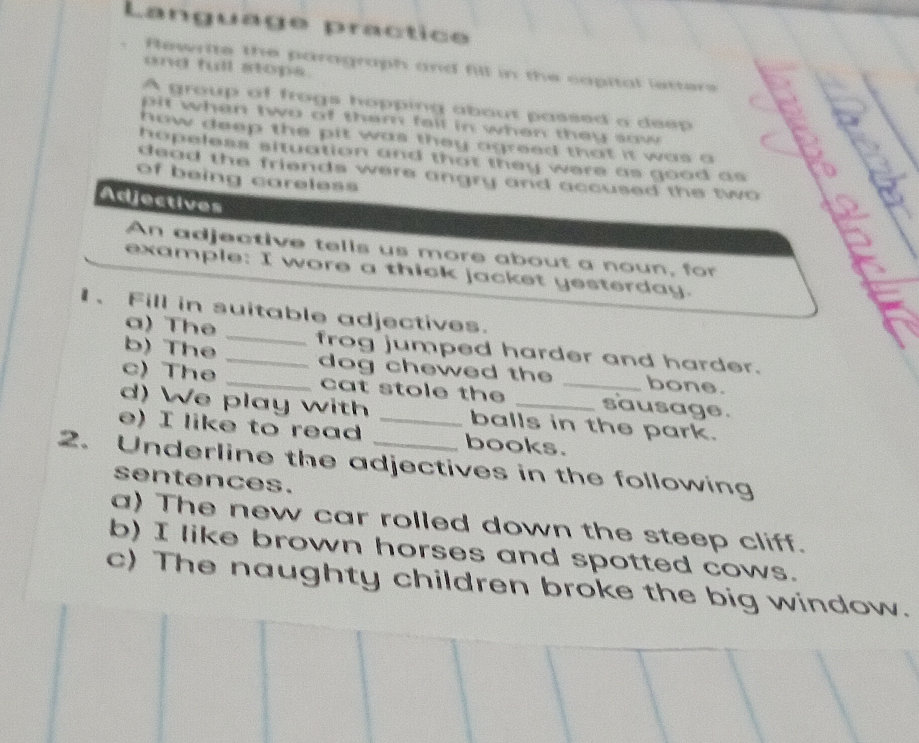 Language practice Rewrite the paragraph and | StudyX