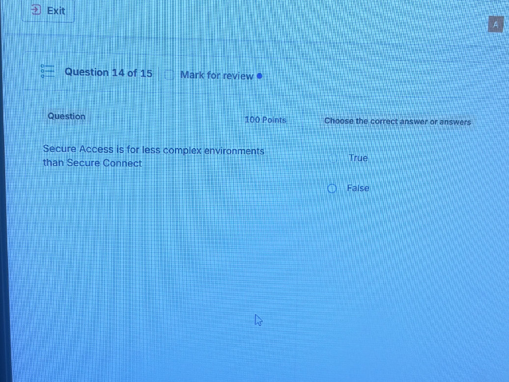 Secure Access is for less complex | StudyX
