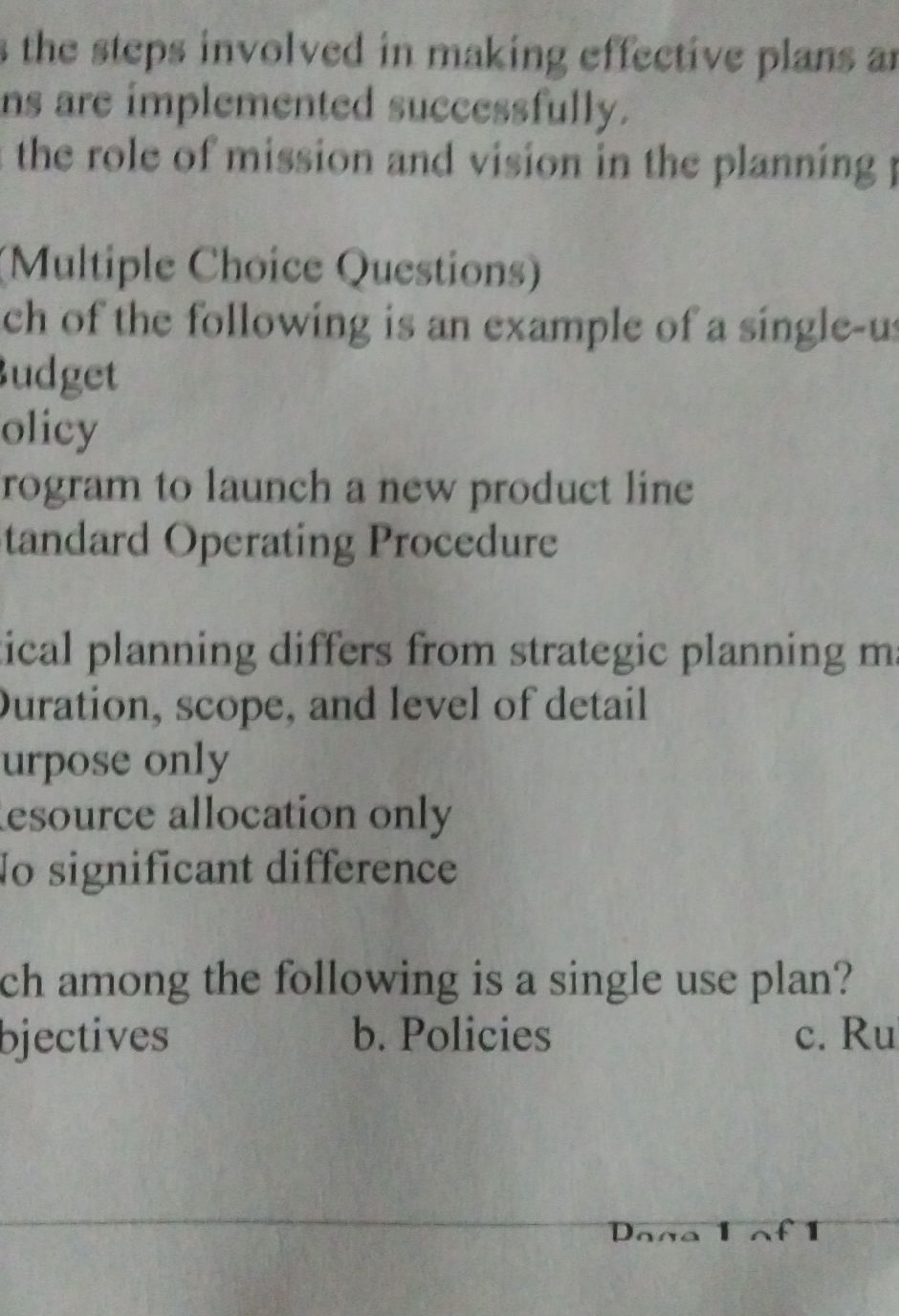 Multiple Choice Questions) Which of the | StudyX