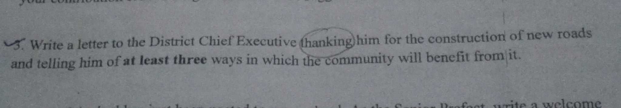 3. Write a letter to the District Chief | StudyX