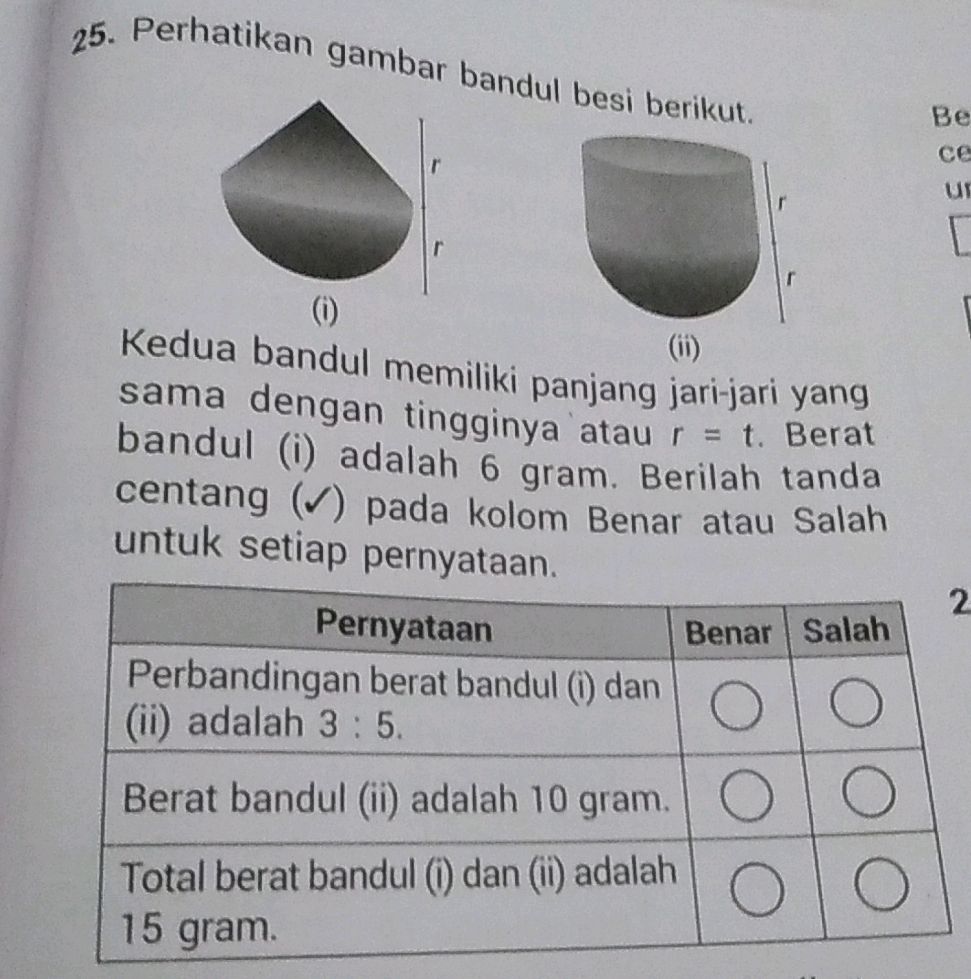 Perhatikan gambar bandul besi berikut. Kedua
