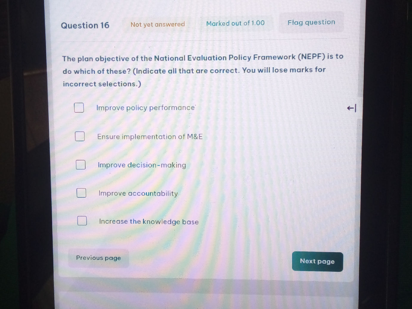 The plan objective of the National | StudyX