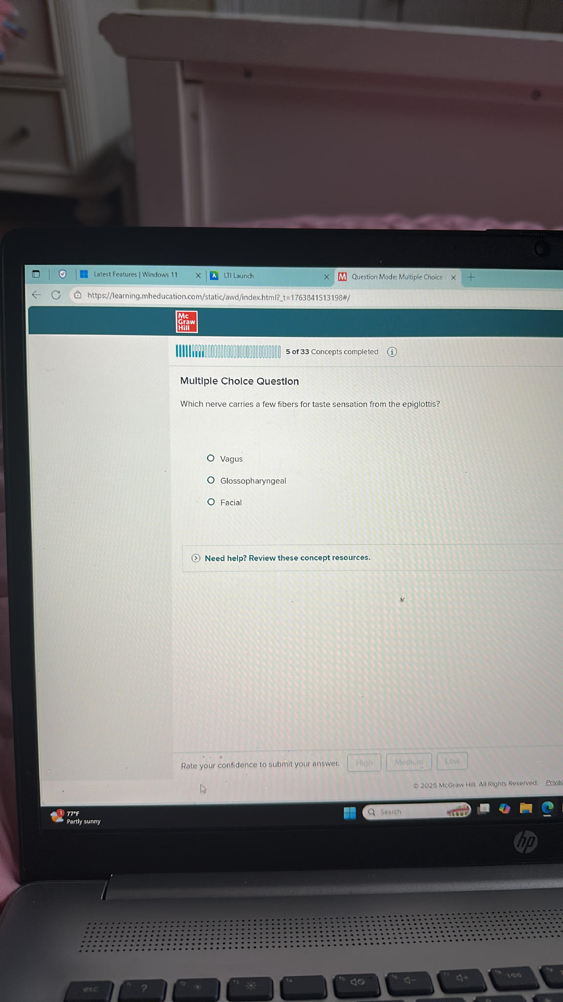 Multiple Choice Question Which nerve | StudyX