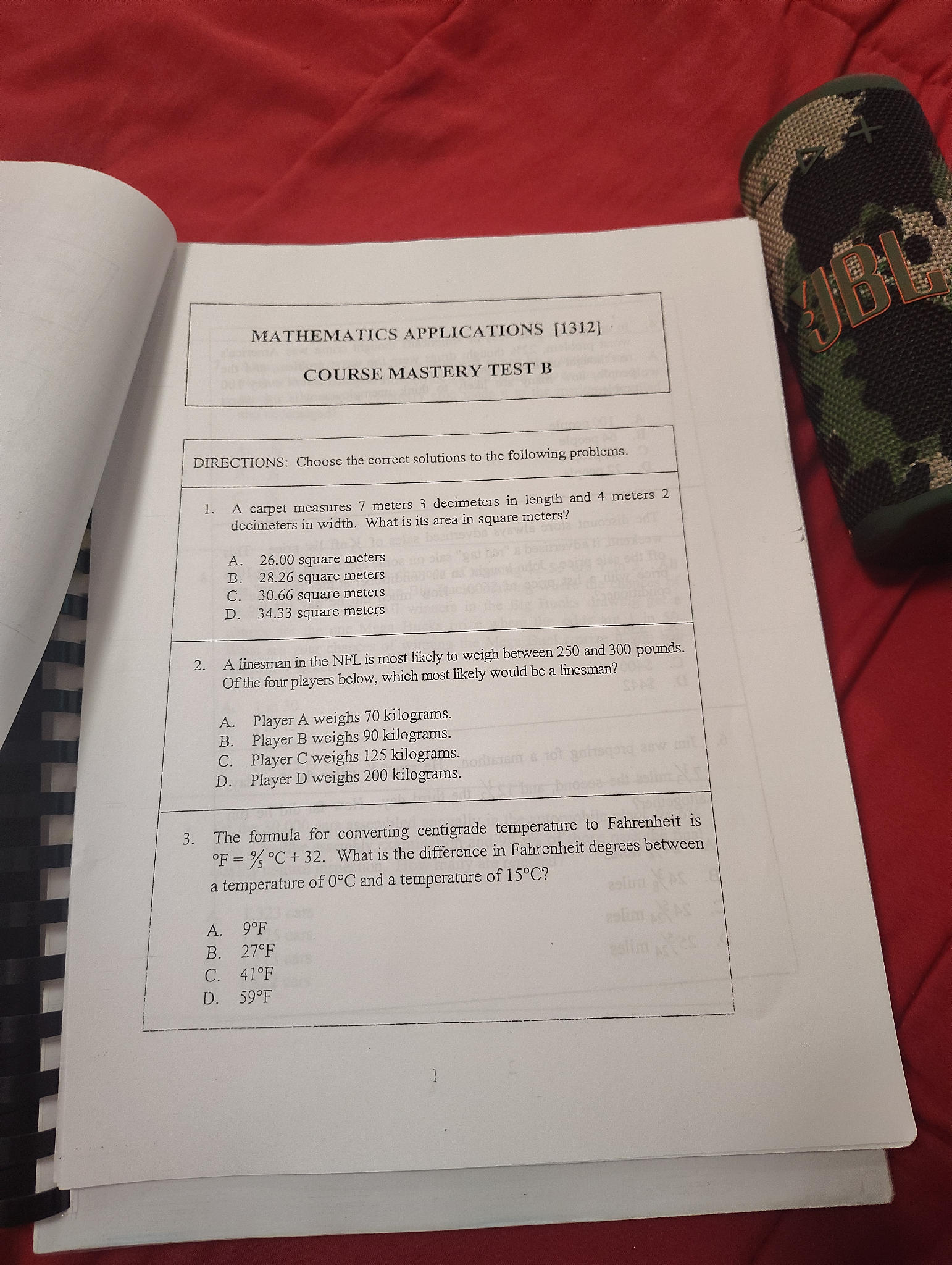 The formula for converting centigrade | StudyX