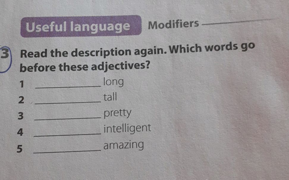 3 Read the description again. Which words go | StudyX