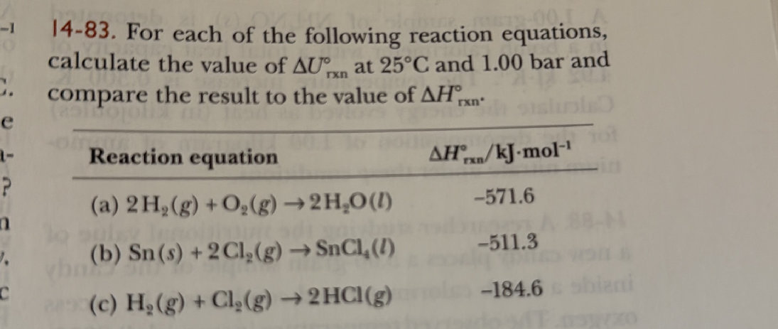 14-83. For each of the following reaction | StudyX