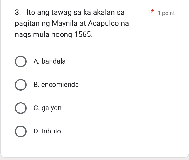 3. Ito ang tawag sa kalakalan sa pagitan ng | StudyX