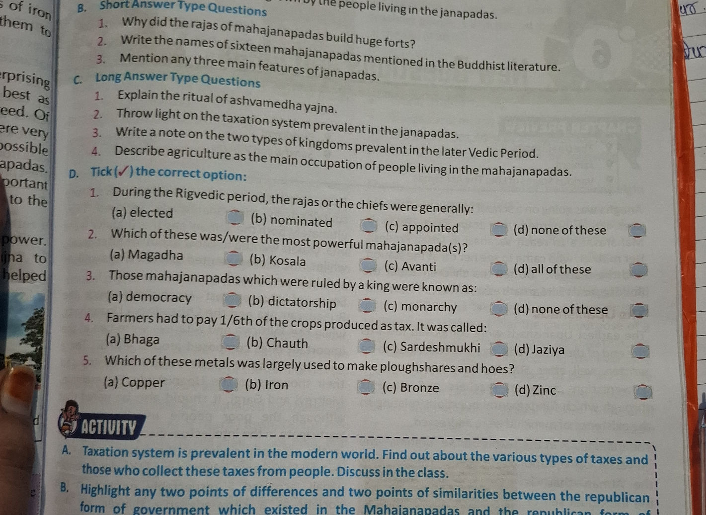 B. Short Answer Type Questions 1. Why did | StudyX