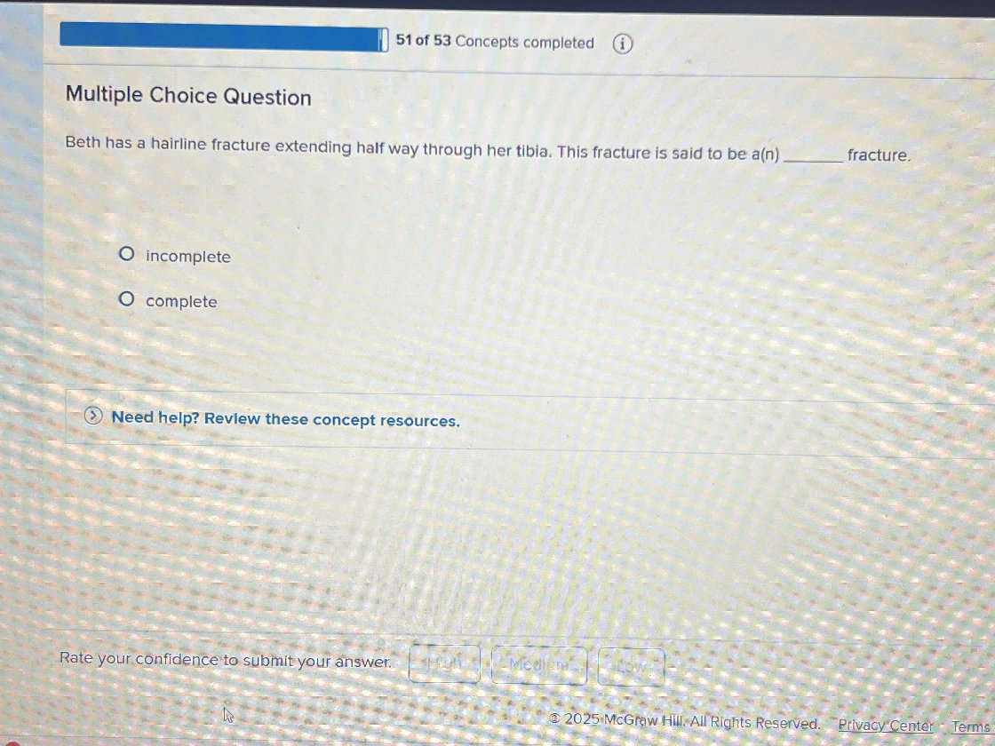 Multiple Choice Question Beth has a | StudyX