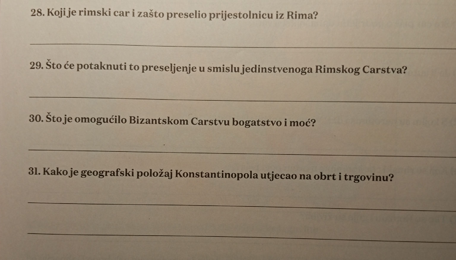 28. Koji je rimski car i zašto preselio | StudyX