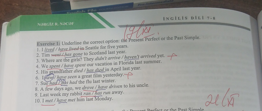 Exercise 1: Underline the correct option: | StudyX