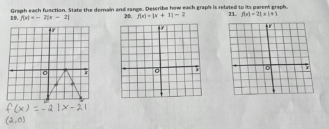 Graph each function. State the domain and | StudyX