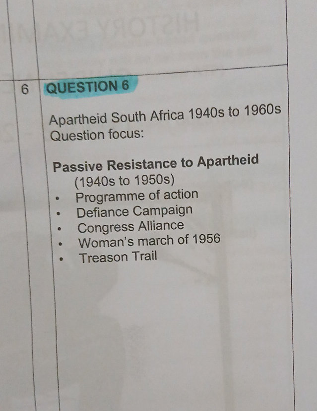 Apartheid South Africa 1940s to 1960s | StudyX