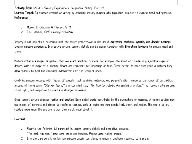 Exercise: 1. Rewrite the following dull | StudyX