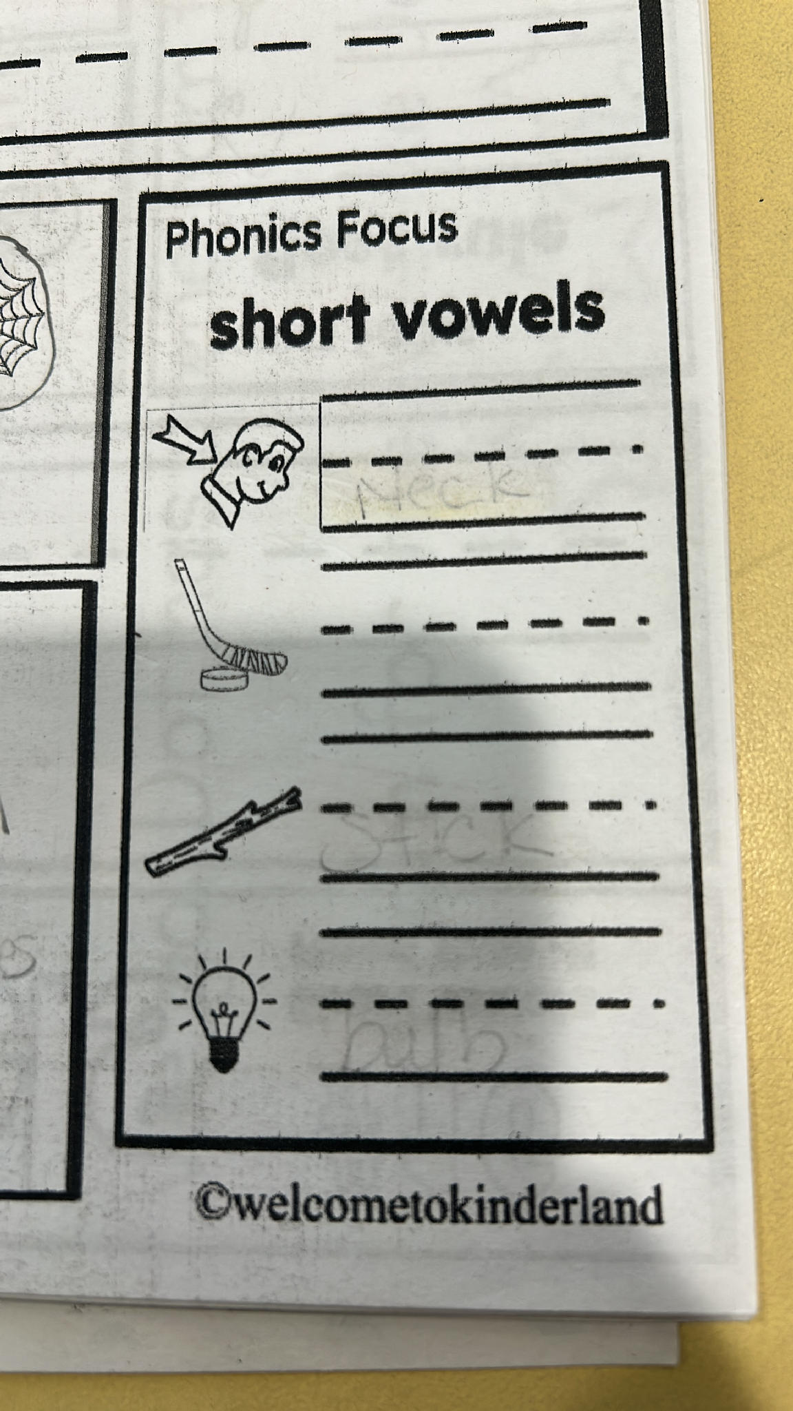 Phonics Focus **short vowels** 1. Image of | StudyX