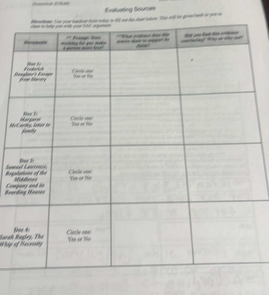 Evaluating Sources **Directions:** Use your | StudyX