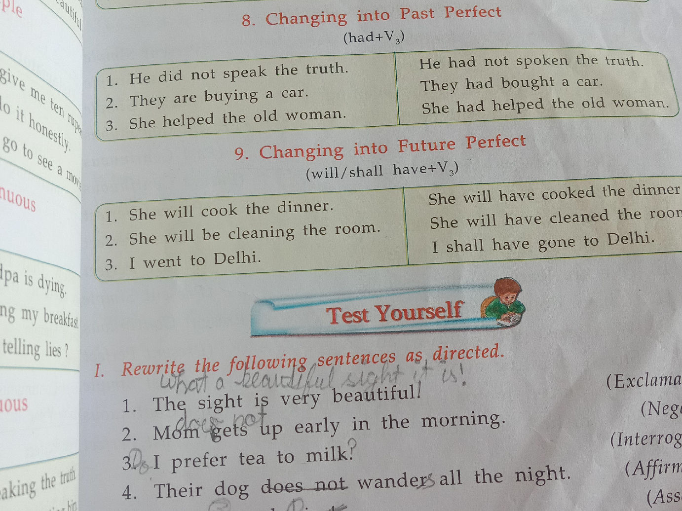 8. Changing into Past Perfect (had+V₃) 1. | StudyX