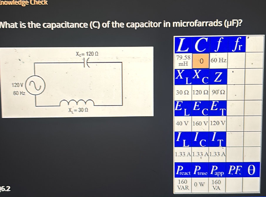 What is the capacitance ($C$) of the | StudyX