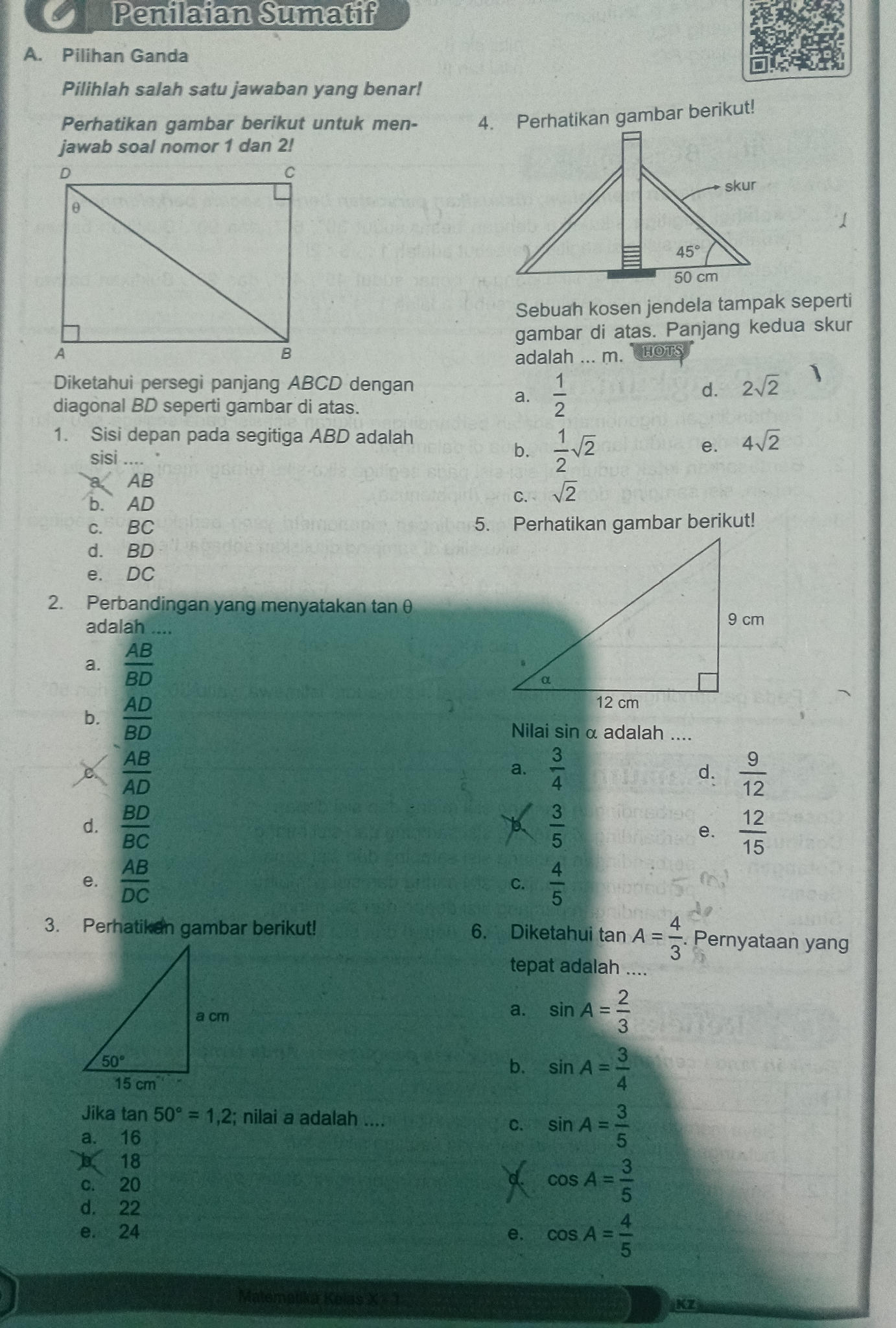 5. Perhatikan gambar berikut! [Diagram of a | StudyX