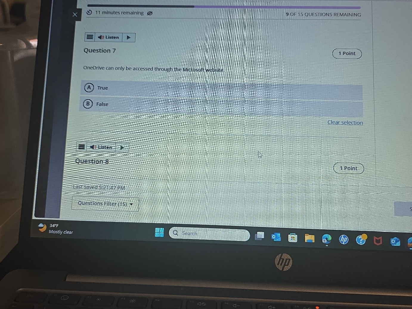 OneDrive can only be accessed through the | StudyX