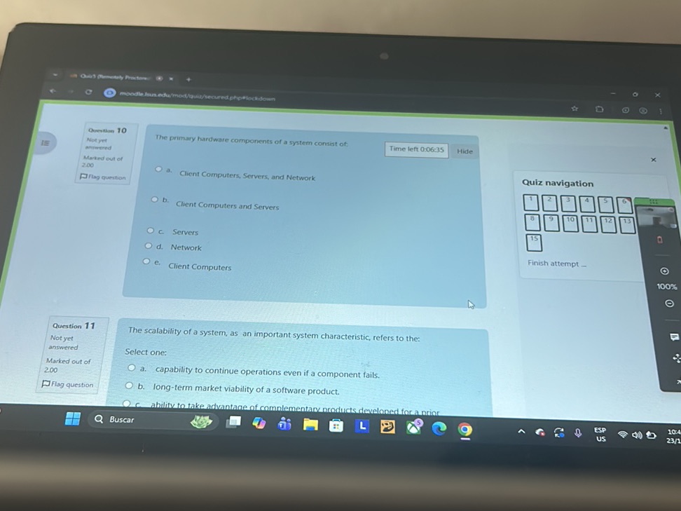 The primary hardware components of a system | StudyX